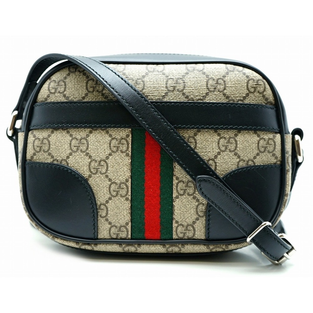 Gucci Gg Plus Gg Supreme Crossbody Leather Khaki Beig… - Gem